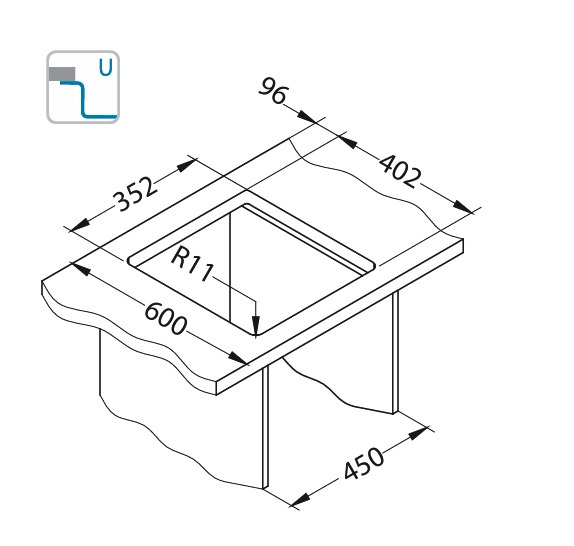 ALVEUS PODGRADNA SUDOPERA OMNI 10 PESAK 400x450/198MM