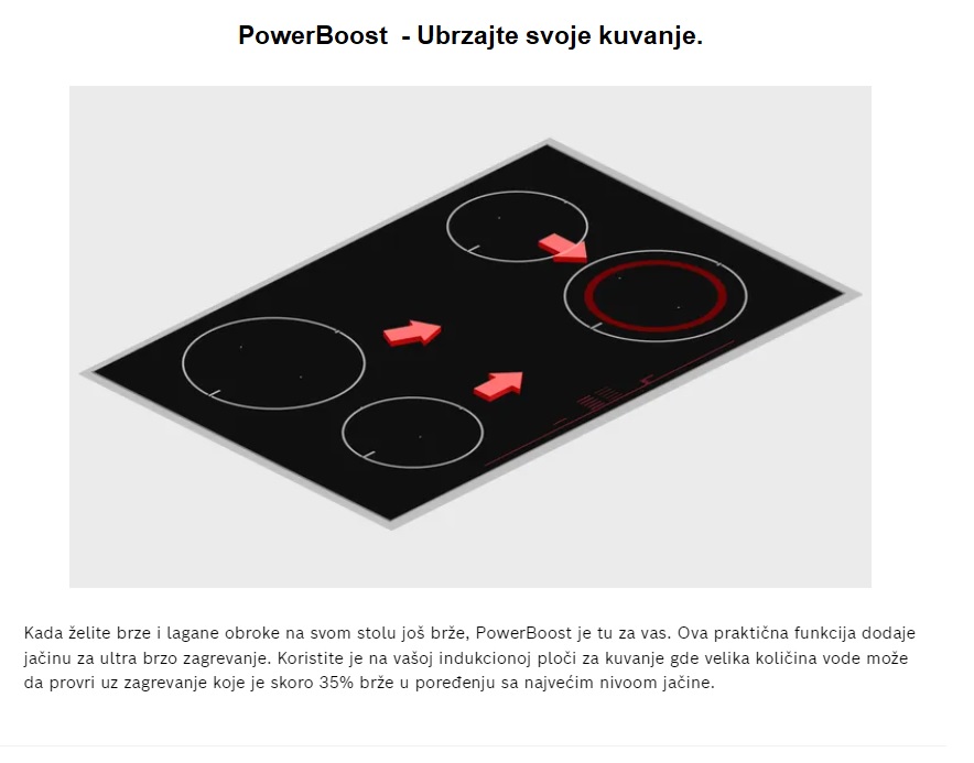 BOSCH INDUKCIONA PLOČA PUE611BB5E SERIE 4 60CM