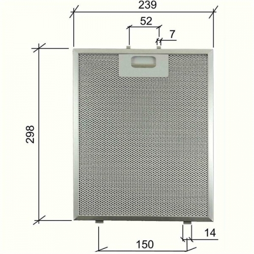 Aluminijumski filter za aspirator CANDY CMD
